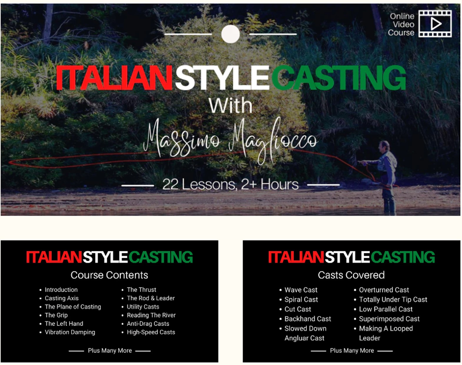 Fly Fishing Courses – Instructor Massimo Magliocco